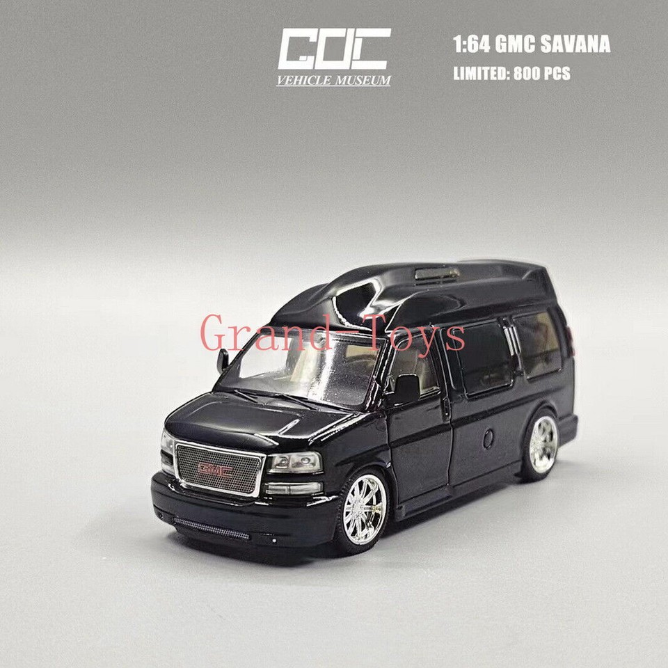 GOC 1/64 Scale GMC SAVANA Cargo Van Diecast Car Model Toy Collection ...