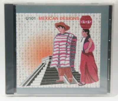 Janome Elna Kenmore Embroidery Designs Memory Card - Mexican Designs ...