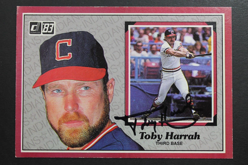 Toby Harrah Cleveland Signed Autographed 1983 Donruss #39 Jumbo Card | eBay