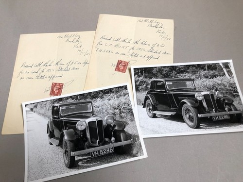 STANDARD AVON car 1951 vintage photos and receipts reg no VH5286 | eBay