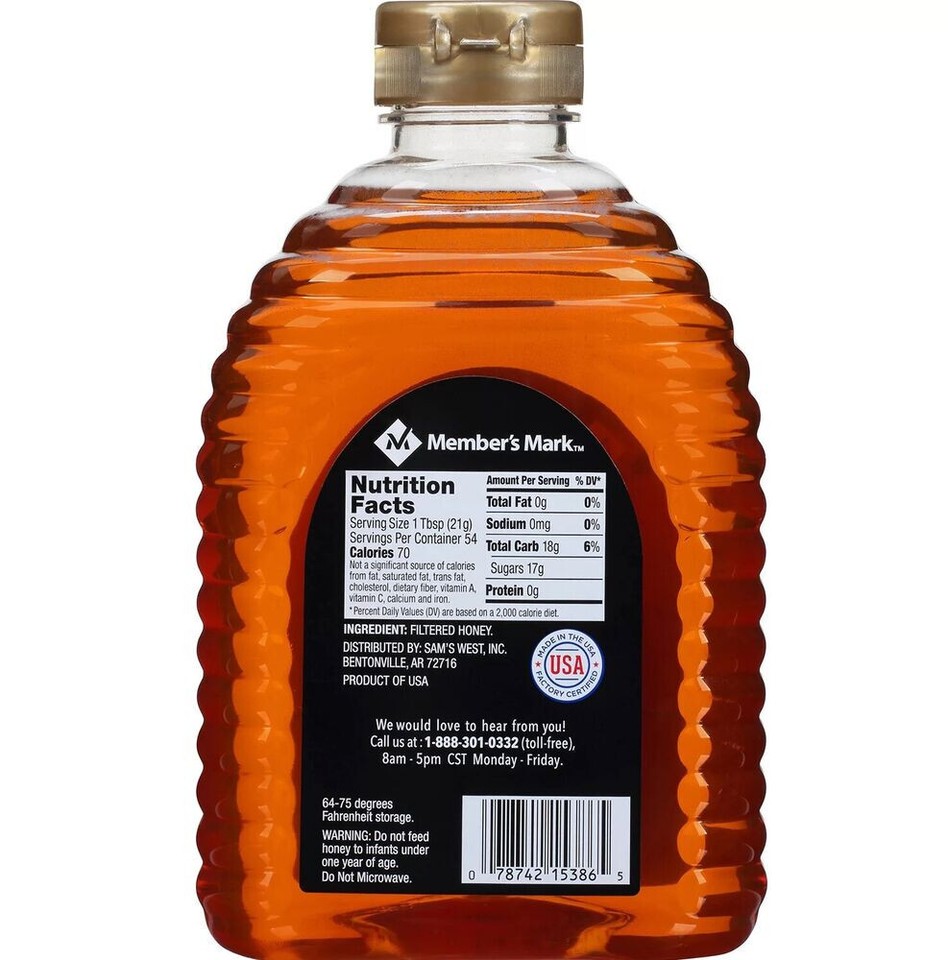 Member's Mark Bee Proud Pure Honey(40 oz., 2 pk.) | eBay