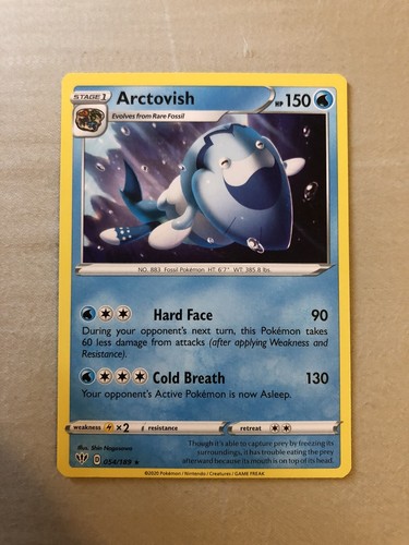 Arctovish - 054/189 - Darkness Ablaze - Rare - Near Mint - Pokemon Card ...