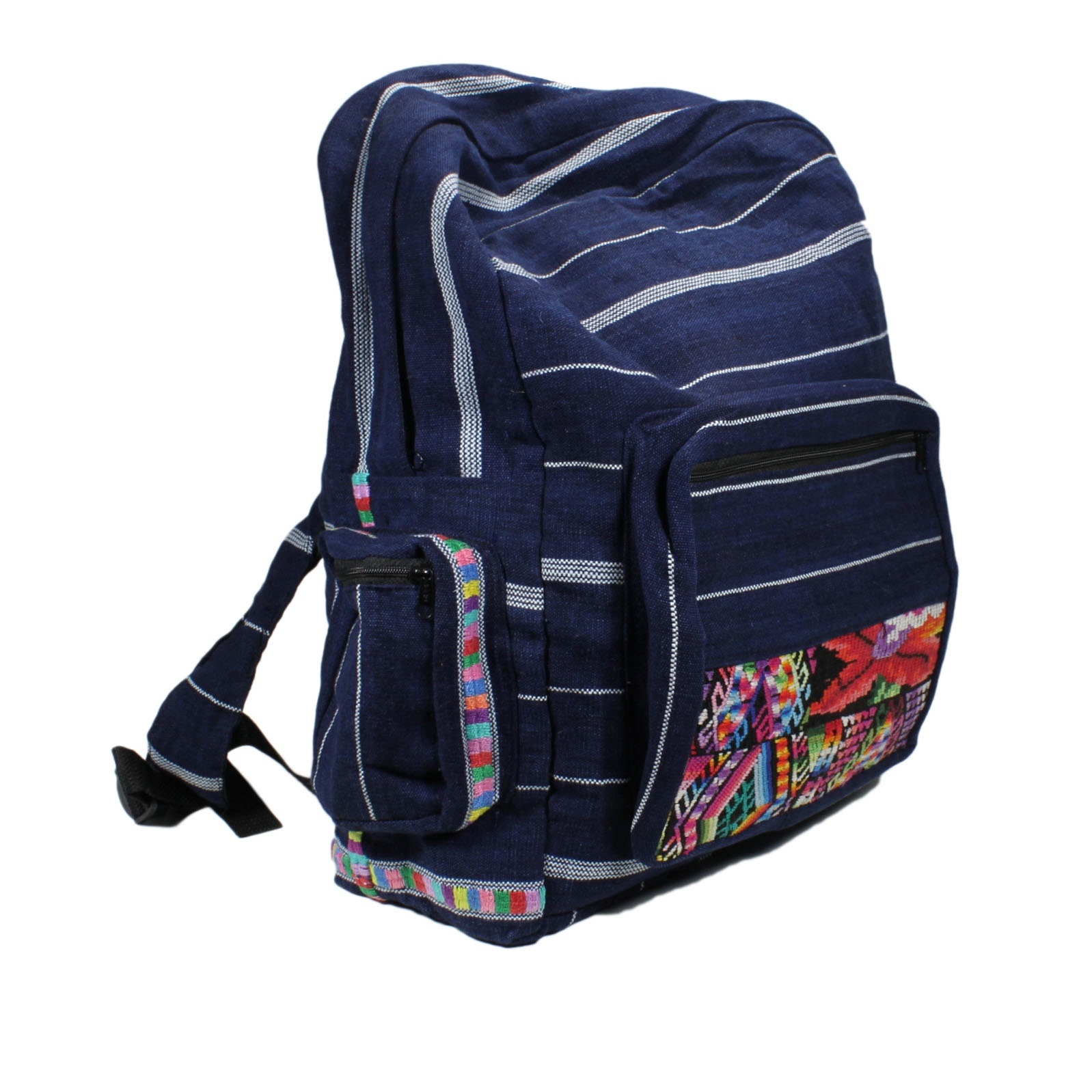 Blue Jean Stripe Backpack Tapestry Bag Hippie Boho 100% Cotton 15" | eBay