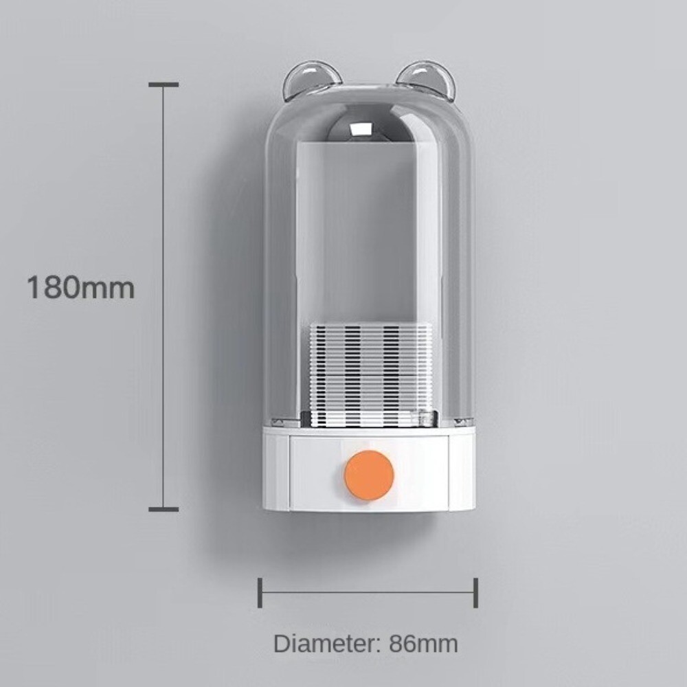 Wall Mounted Automatic Cotton Pad Dispenser Cotton Pads Organizer ...