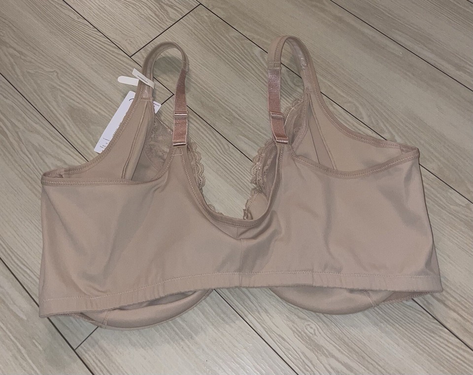 Playtex Secrets 4423 Front Close Unljned Underwire Bra Lace Womens 48G ...