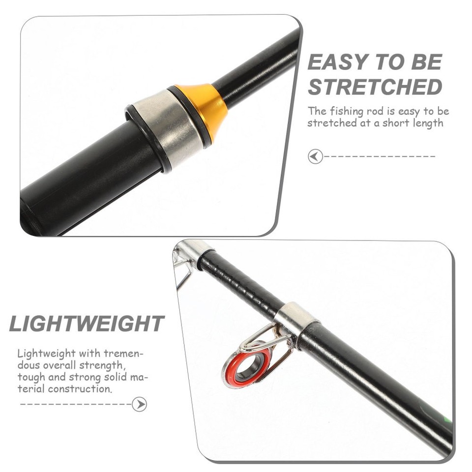 2 Pieces Mini Sea Pole Travel Baby Small Fishing Rod Pocket Portable | eBay