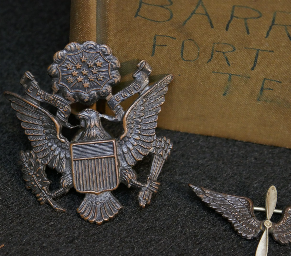 WWI - Interwar USAAS Army Air Service Pilot's Log Book, Bullion Wings ...