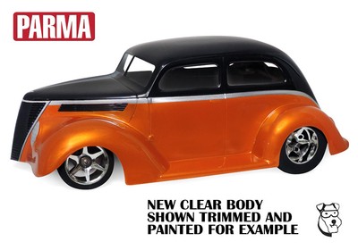 #10279 - 1/10 PARMA '37 FORD 2 Door Sedan CLEAR RC CAR BODY Street Rod ...