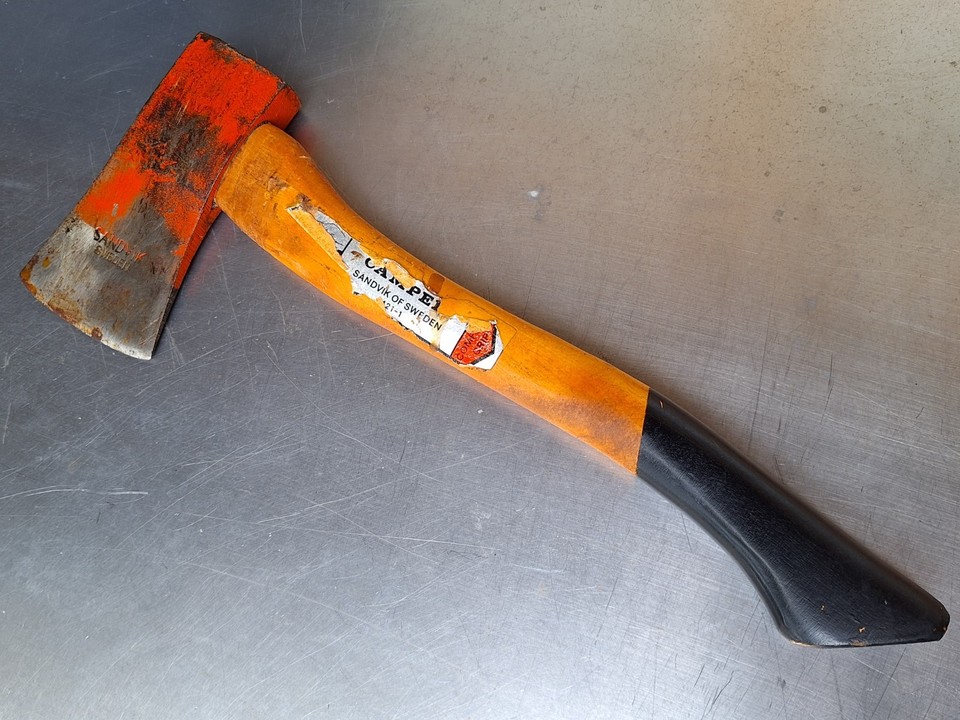 Vintage Original Swedish SANDVIK Camper Axe Hatchet 1 1/4 Pounds 0.6Kg ...