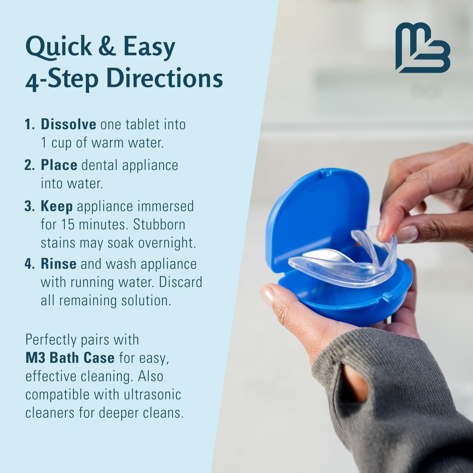 Retainer Cleanser Tablets Invisalign Cleaner, Removes Odors 120 Count ...