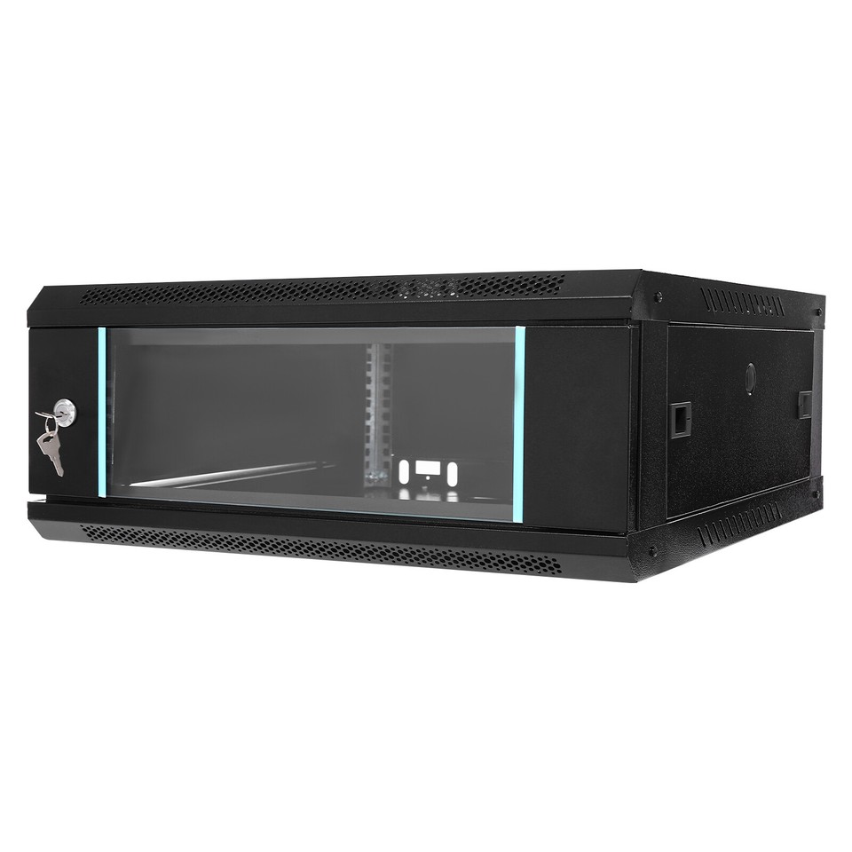 View 24" 4U Wall Mount Network DVR NVR Data Cabinet Enclosure Server ...