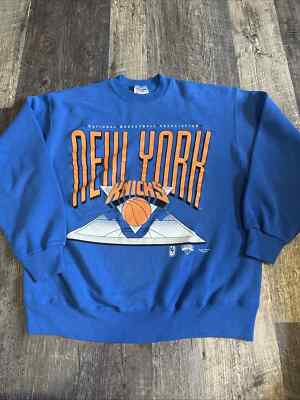 Vintage 90s New York Knicks Crewneck Sweatshirt Royal Reprint AN49047 ...