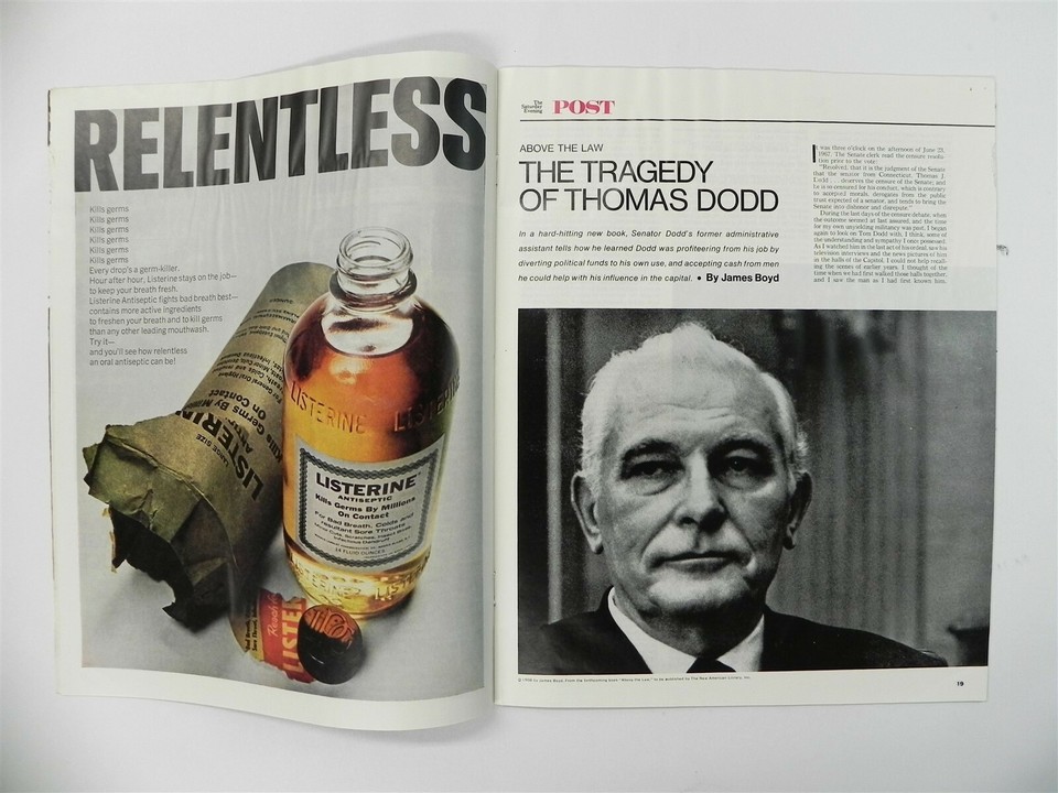 THE SATURDAY EVENING POST -JANUARY 13, 1968 | THE TOM DODD SCANDAL- | eBay