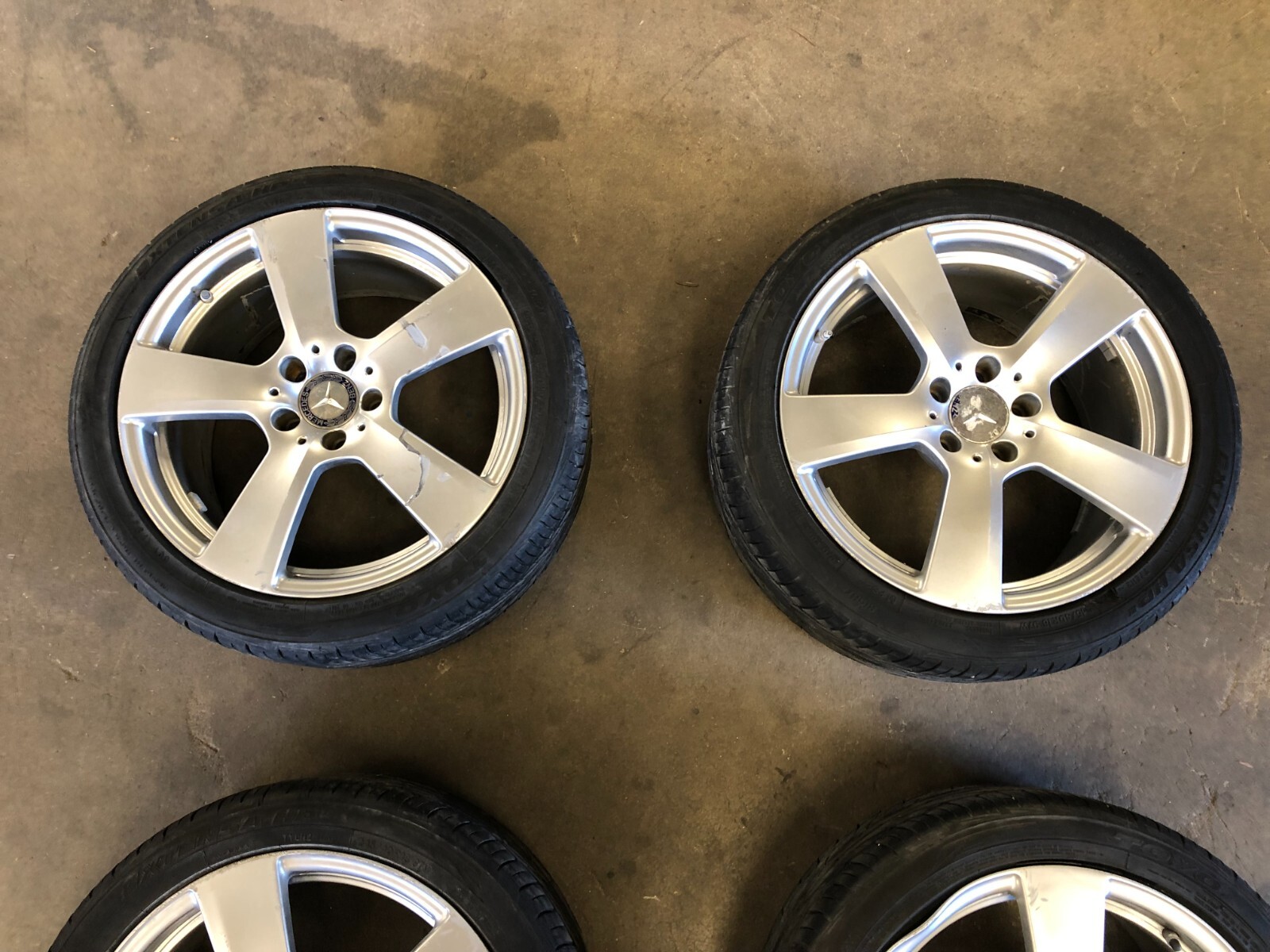 2010-2013 Mercedes-Benz E-Class E350 Wheel Rim with Tire Set | 18" | 8. ...