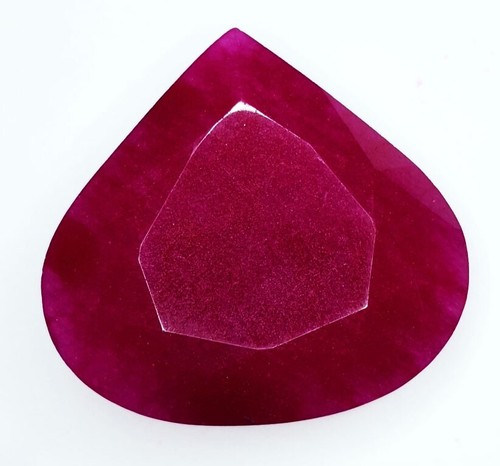 Natural Red Ruby 186.72 Ct Loose Gemstone Certified Opaque Pear Shape ...