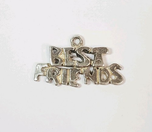 Sterling Silver Best Friends Bubble Letter Charm | eBay