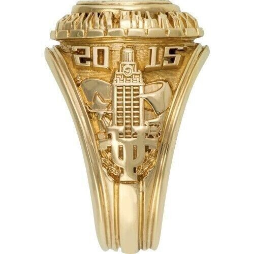 14K Yellow Gold Finish Customizable Men's University of Texas Class ...