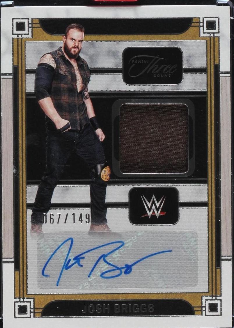 2024 Panini Three Count WWE - Memorabilia Autographs Josh Briggs #MA ...