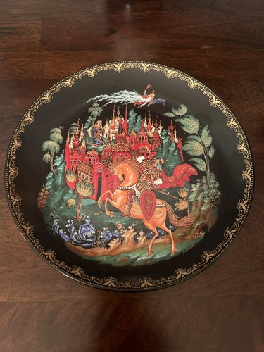 1988 Russian Legends Tianex Folk Fairy Tale Plate Ruslan & Ludmil ...