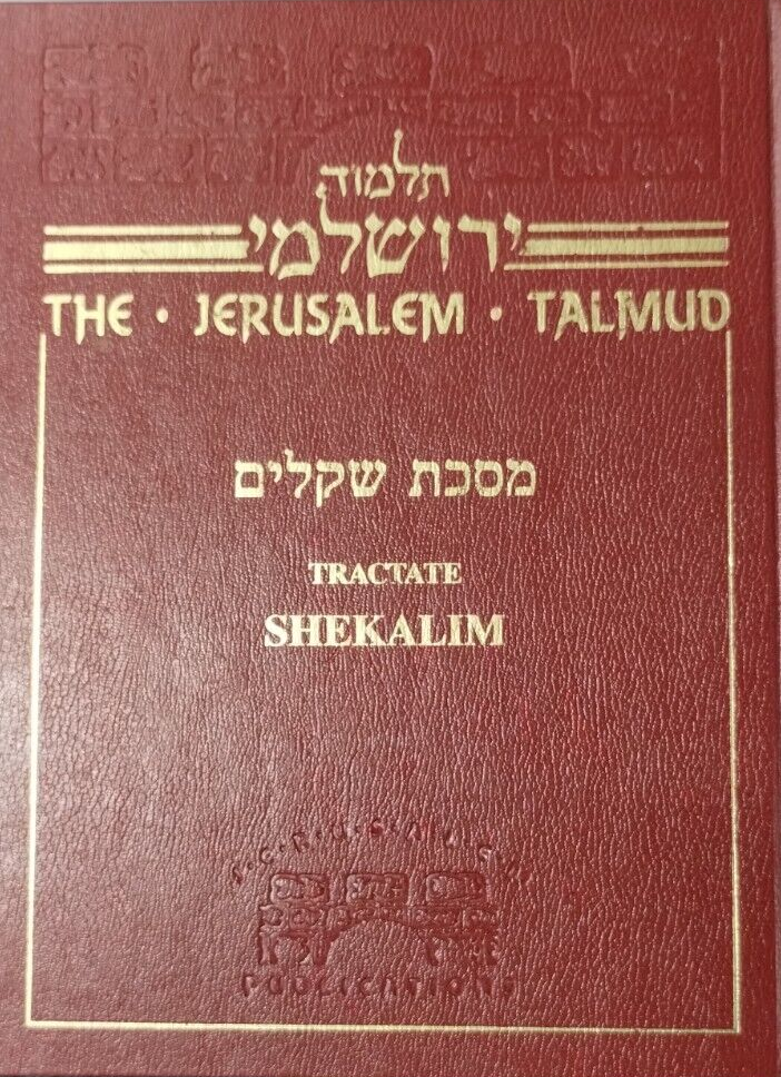 Talmud Yerushalmi Shekalim English Translation Palestinian Talmud ...