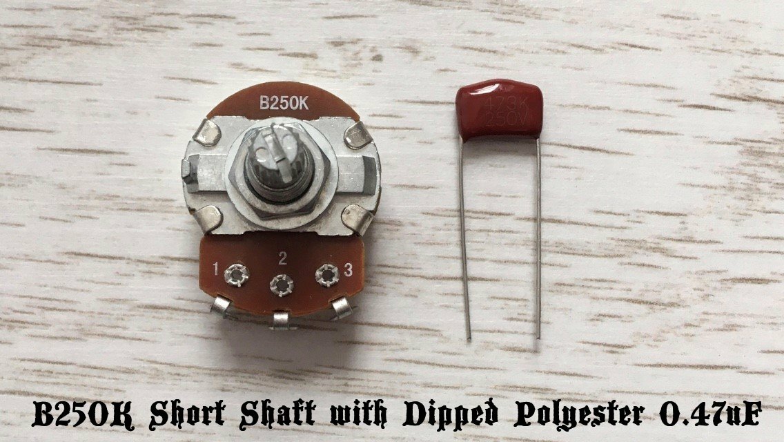 Guitar Tone Pots Linear with Capacitor .022uF .047uF .1uF B500K B250K ...