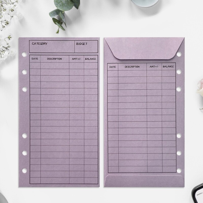 12Pcs Budget Envelopes Cash Envelope 6.5 x 3.4 for Budget System Saving ...