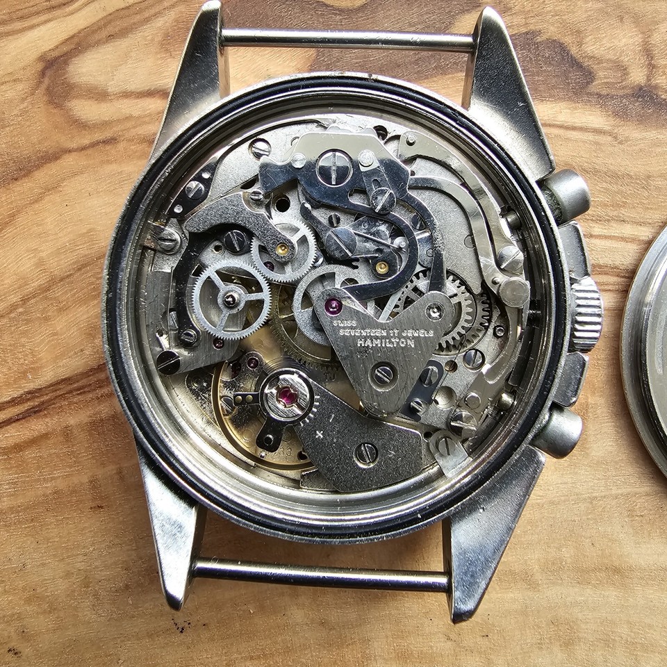 Vintage Military Chronograph Hamilton Men's Watch Fab Four | eBay UK