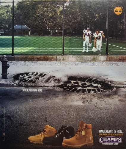 Timberland Platinum and Gold Collection at Champs Sports Magazine Print ...