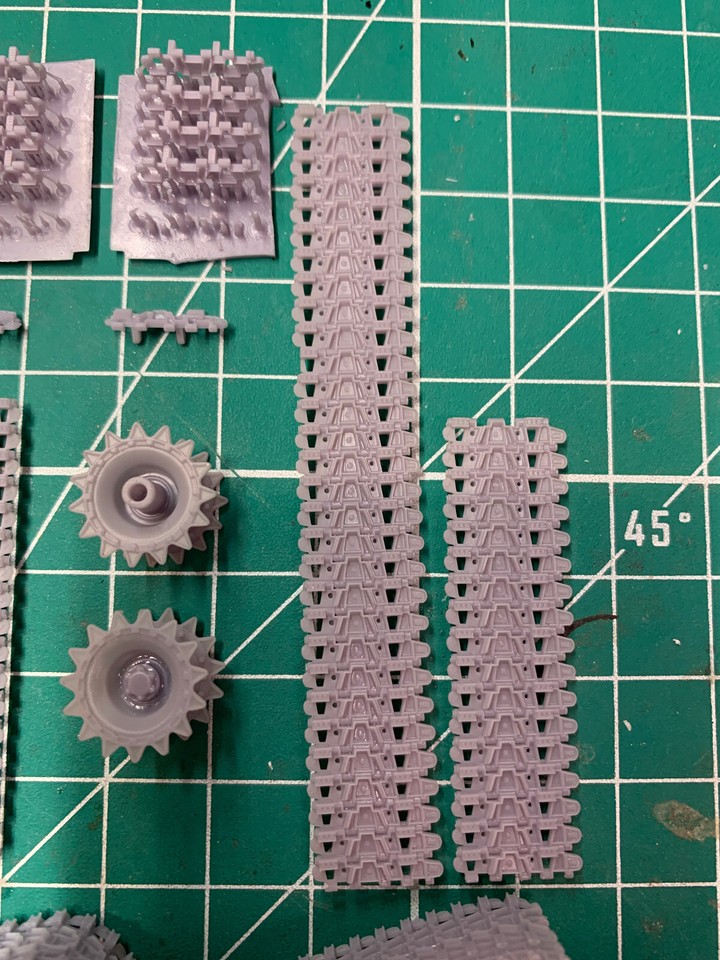 Wide Tracks for Trumpeter 1/35 MT-LB or 2S1 - Quick Fix | eBay