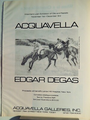 EDGAR DEGAS ART PIECE VTG ORIG 1978 ADVERTISEMENT | eBay
