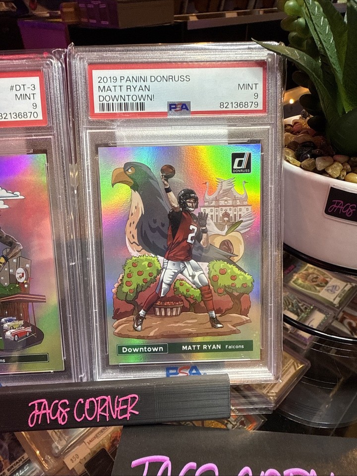 2019 Panini Donruss Downtown - Matt Ryan PSA 9 & 2018 Julio Jones ...