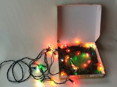 40 Working Vintage Christmas Lights Pickwick bulb fairy lights Noma ...