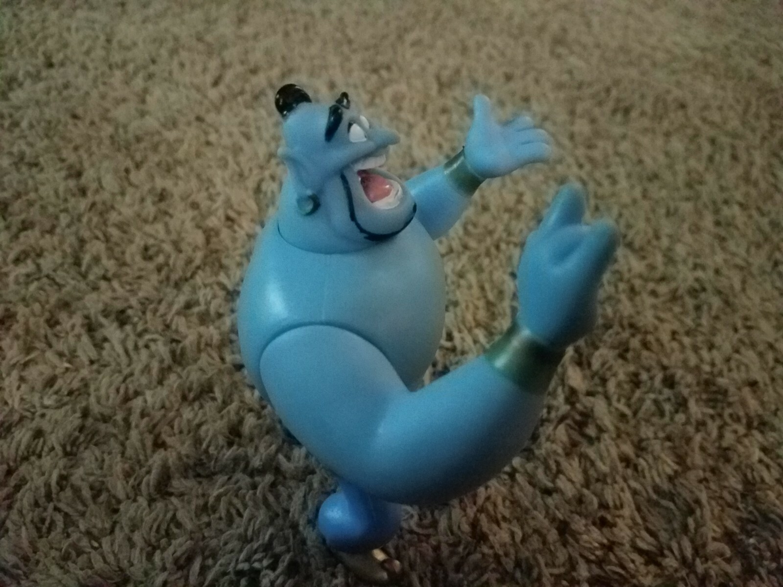 Vintage Mattel Disney Aladdin Blue GENIE Flip Head Action Figure!! 1992 ...