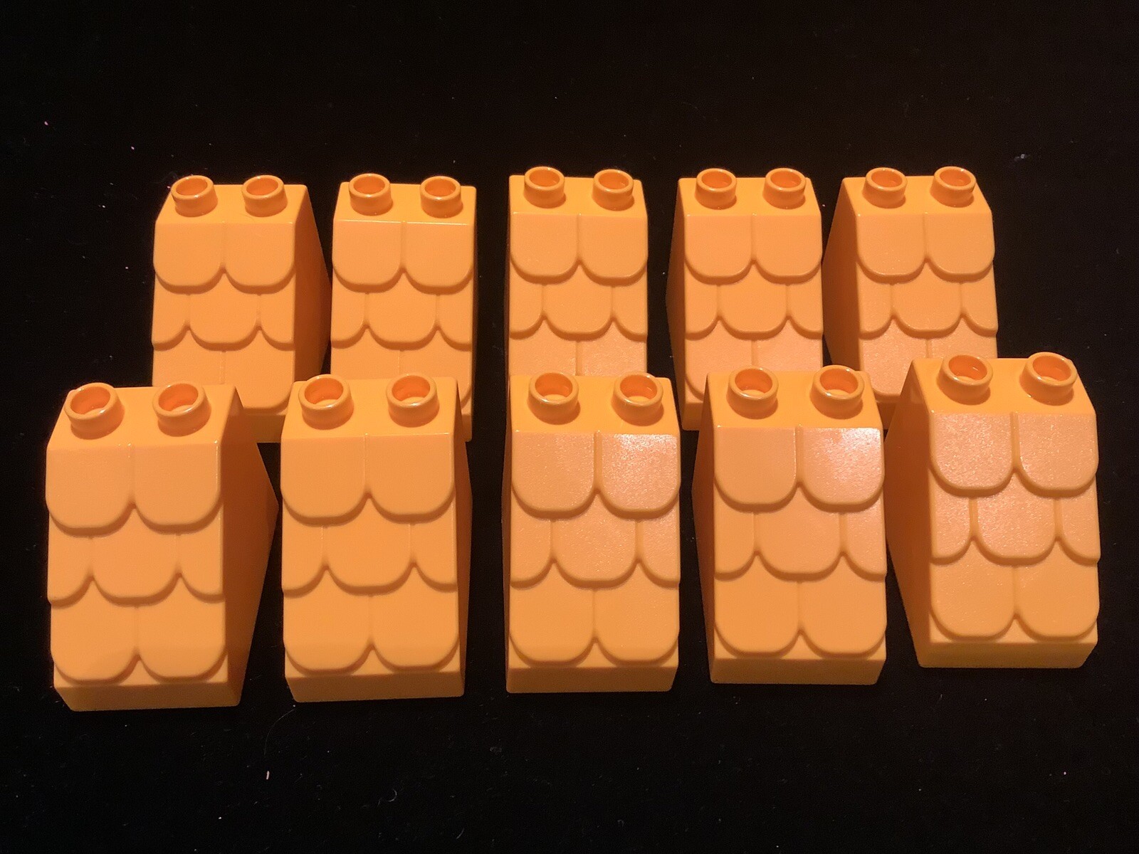 Lego Duplo Orange Roof Shingle Blocks Lot of 10 | eBay