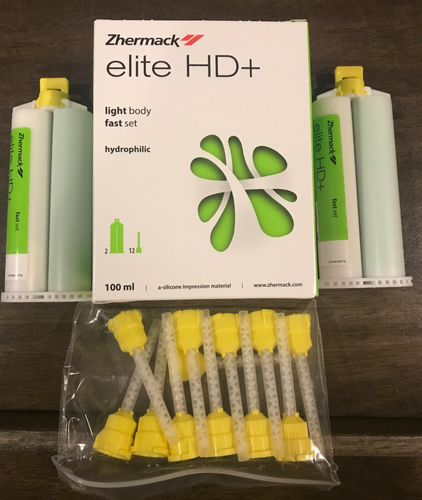 Elite HD+ Light Body Fast Set Impression material 2x 50ml + Tips ...