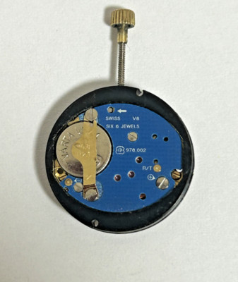 Vintage SWISS ETA 978.002 Quartz Watch Movement Voll Working (Q119) | eBay