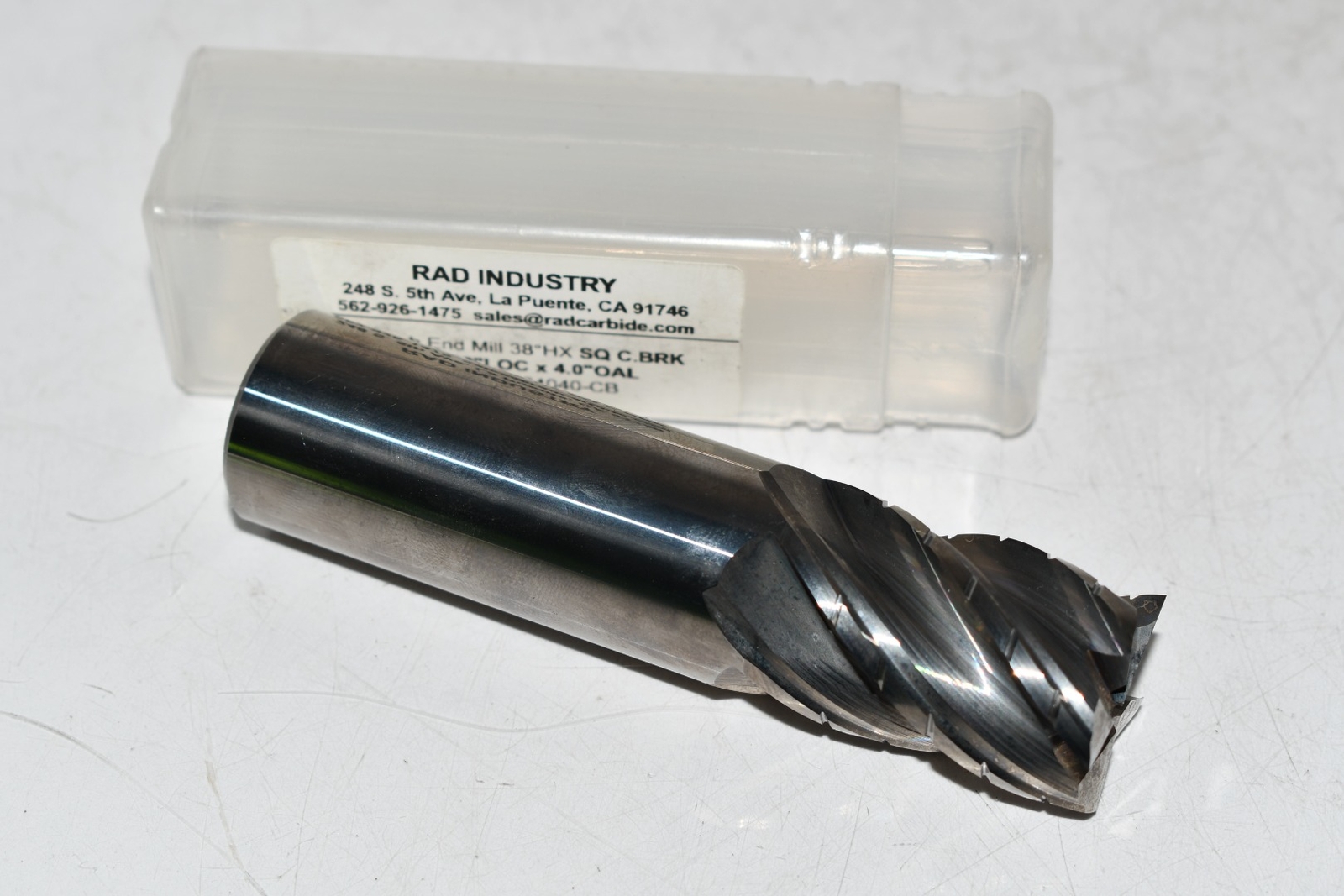 NEW Radcutter MH56424040 1'' 5FL Carbide End Mill 30deg. SQ 1x1.5LOCx4 ...