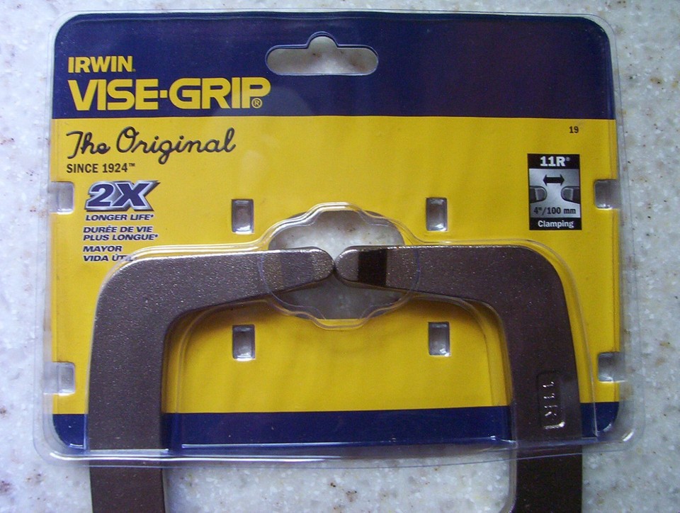 Irwin Vise Grip 11R 11" Locking C Clamps With Regular Tips Easy Release ...
