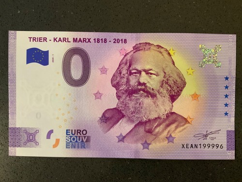 Anniversary-Null-0-Euro-Souvenir-Schein 2020-1 # Trier - Karl Marx ...
