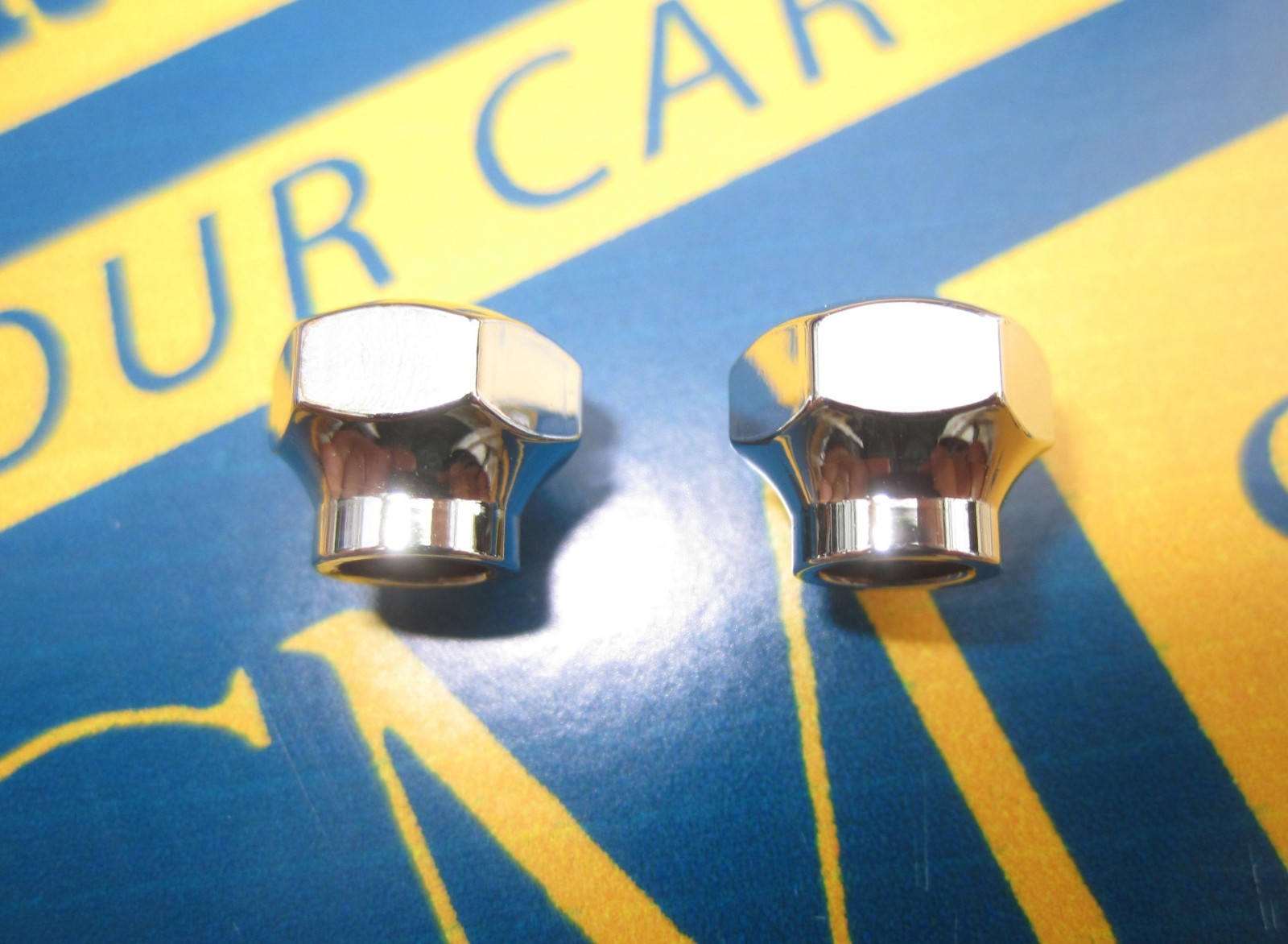 1936-1940 GM Windshield Wiper Arm Retaining Nuts. Pair. Chrome Plated ...