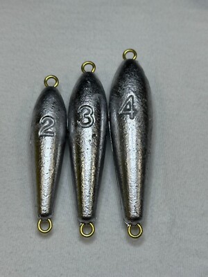 Trolling Sinker Torpedo Inline Weight 2 oz 3 oz 4 oz - FREE SHIPPING | eBay