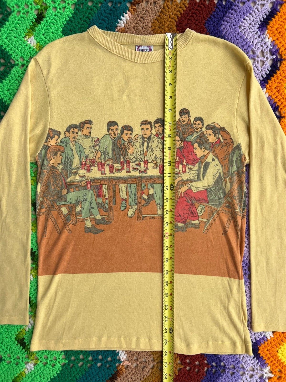 Rare Vintage 70s Elvis Last Supper Guy Peellaert T-Sh… - Gem