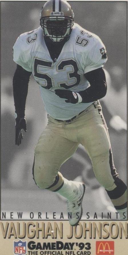 1993 Fleer McDonald's NFL GameDay - Vaughan Johnson #MCD11 for sale online | eBay