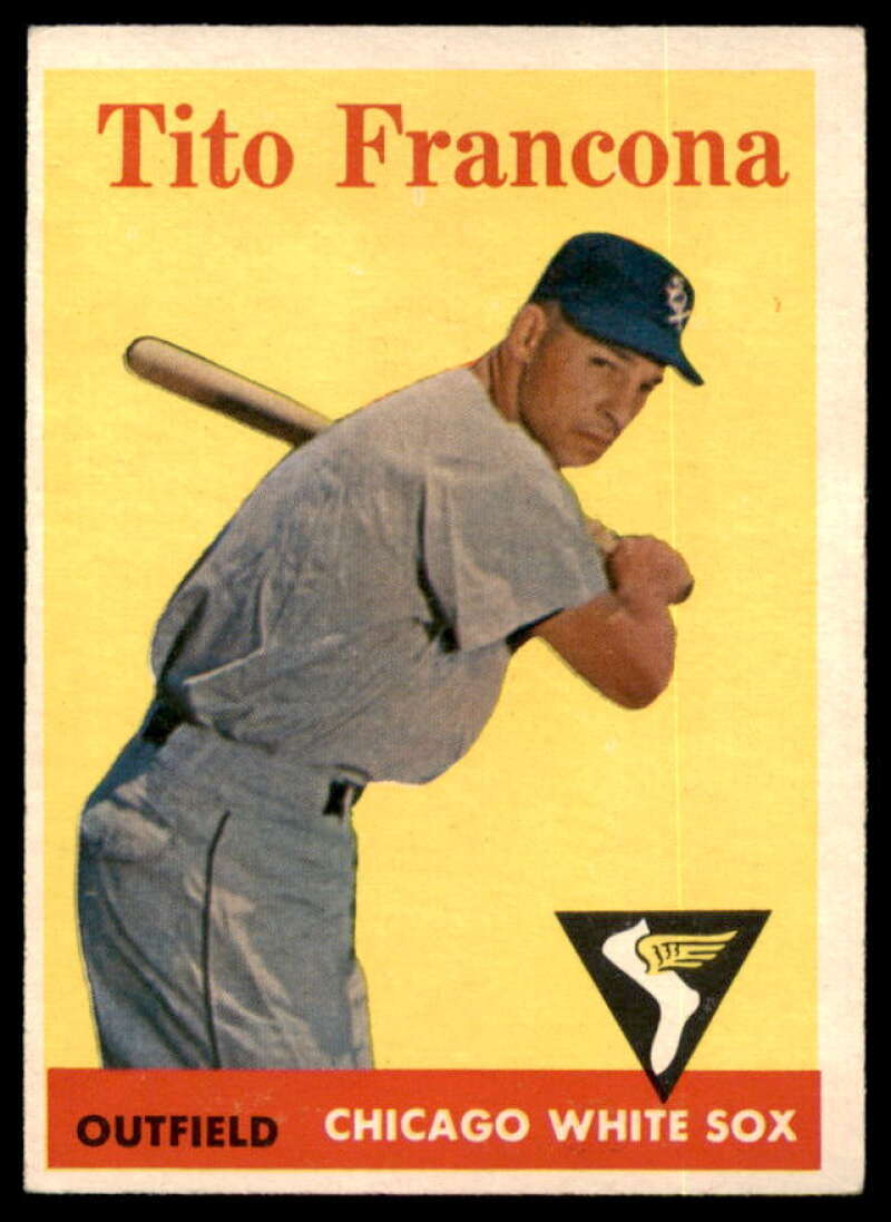 Tito Francona Card 1958 Topps #316 | eBay
