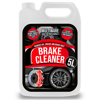 5L BRAKE & CLUTCH CLEANER REMOVES OIL GREASE DUST PARTS DEGREASER QUICK ...