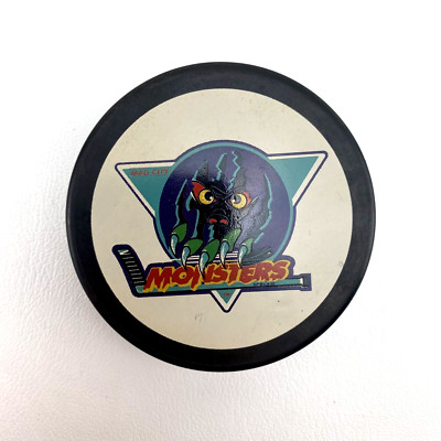 Monsters Hockey Puck UHL Madison WI Mad City Monsters Team Logo ...