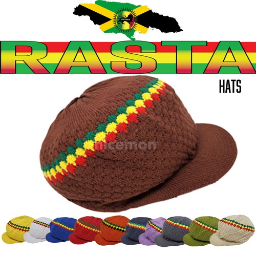 Rasta Rastafari Hat Cap Rastacap Reggae Jamaica Headwear Dreadlocks ...
