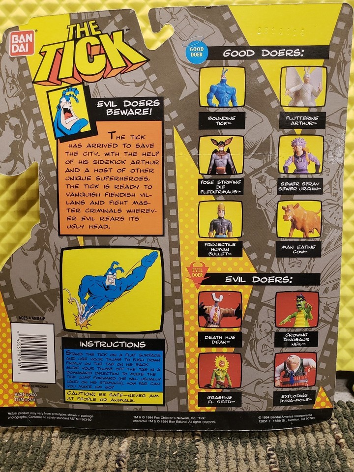 The Tick "bounding" Tick Figure | eBay