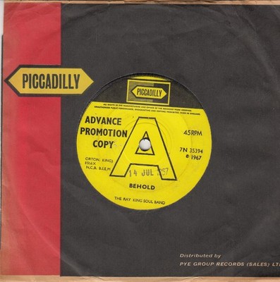 THE RAY KING SOUL BAND *BEHOLD* 1967 UK PICCADILLY R&B SOUL | eBay UK