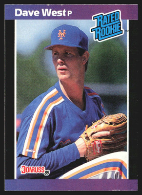 1989 Donruss Dave West #41 VS9 | eBay